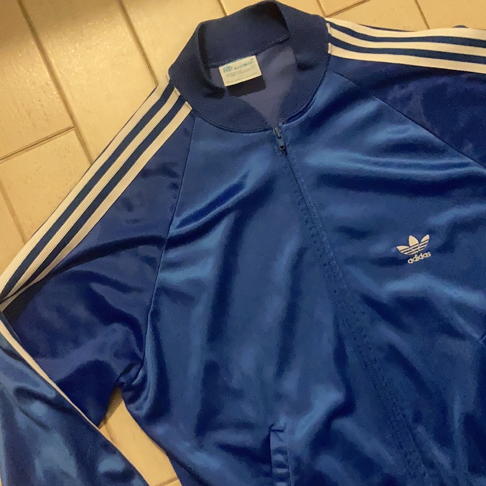 Vintage Adidas Track Jacket Blue - Gem
